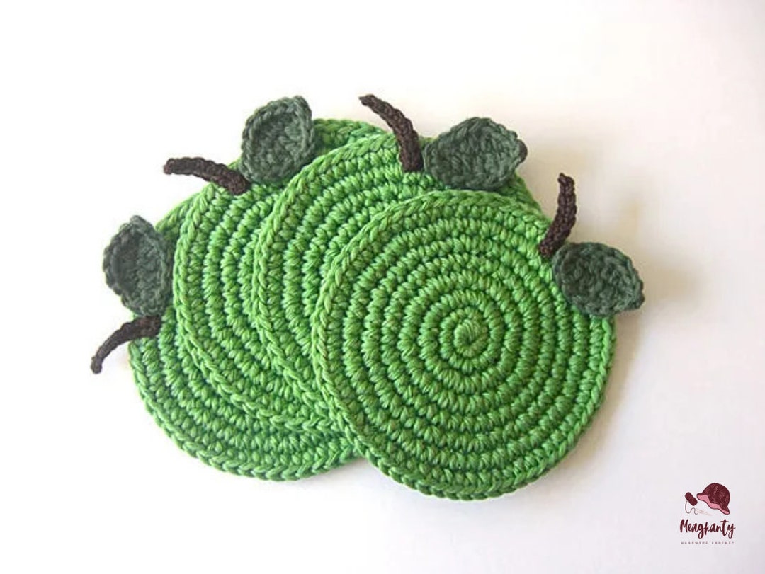 Apple Coaster Crochet Pattern, PDF Instant Download, Fruit Coasters ...