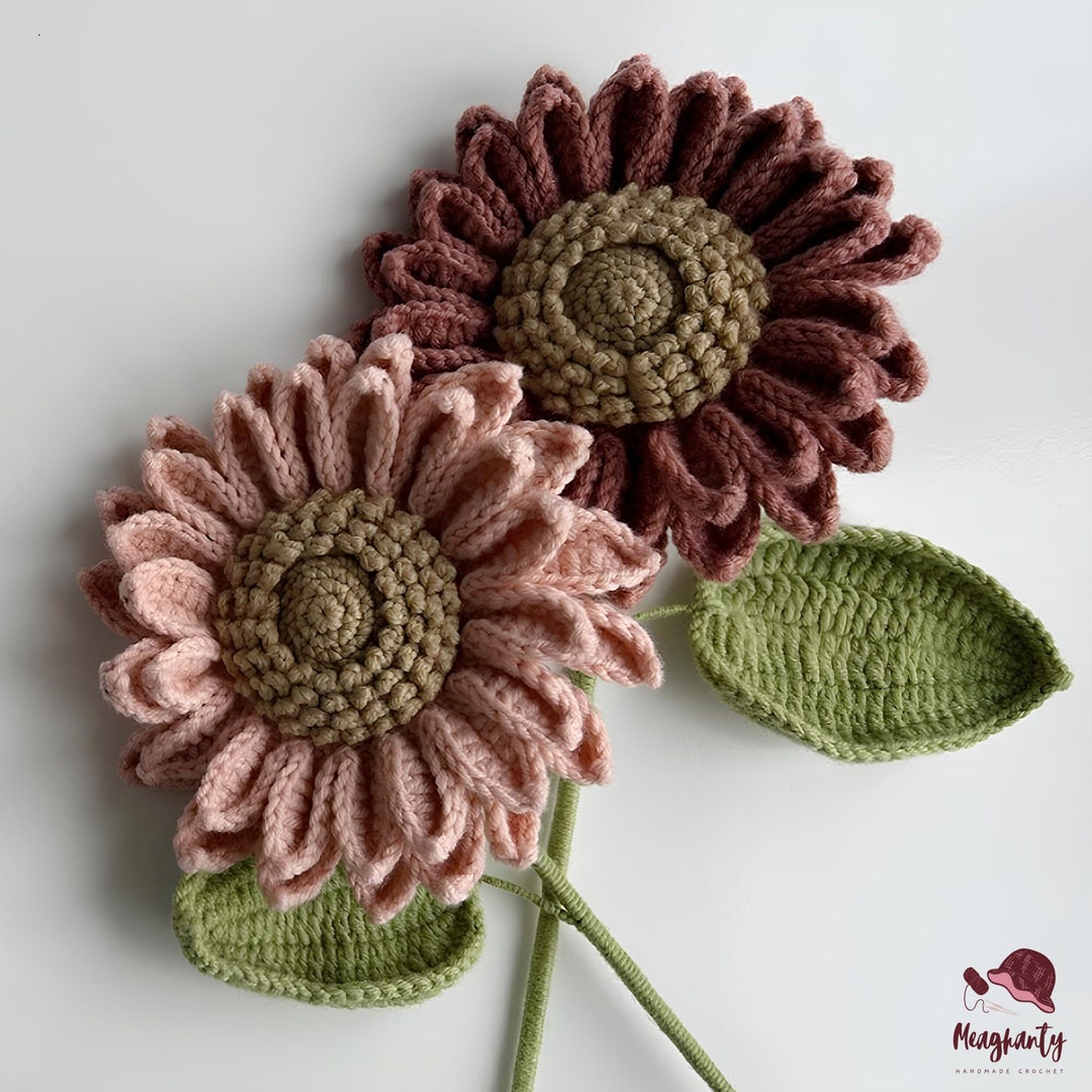 Amigurumi Sunflower Crochet Pattern, Sunflower Crochet Pattern, Crochet ...