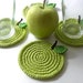 Apple Coaster Crochet Pattern, PDF Instant Download, Fruit Coasters ...