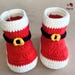 Crochet Santa Baby Booties PDF Pattern - Easy PDF Crochet Pattern ...