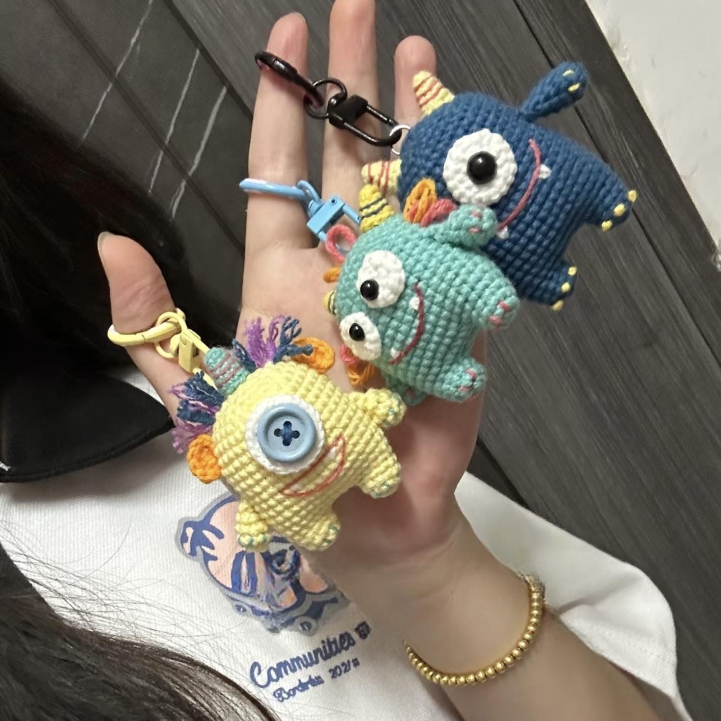 Monster PDF Crochet Pattern, Mini Monster Crochet Funny Keychain ...