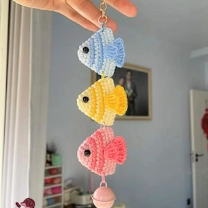 Amigurumi PATTERN: Crochet Little Fish Keychain Pattern, Amigurumi Fish ...