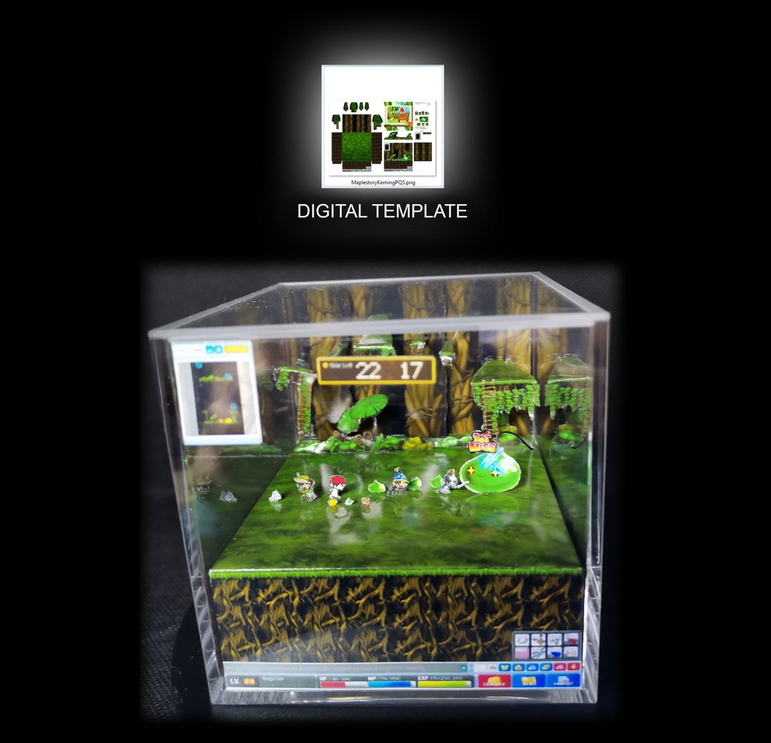 Digital Download Maplestory Diorama Cube Digital Template Kerning City ...