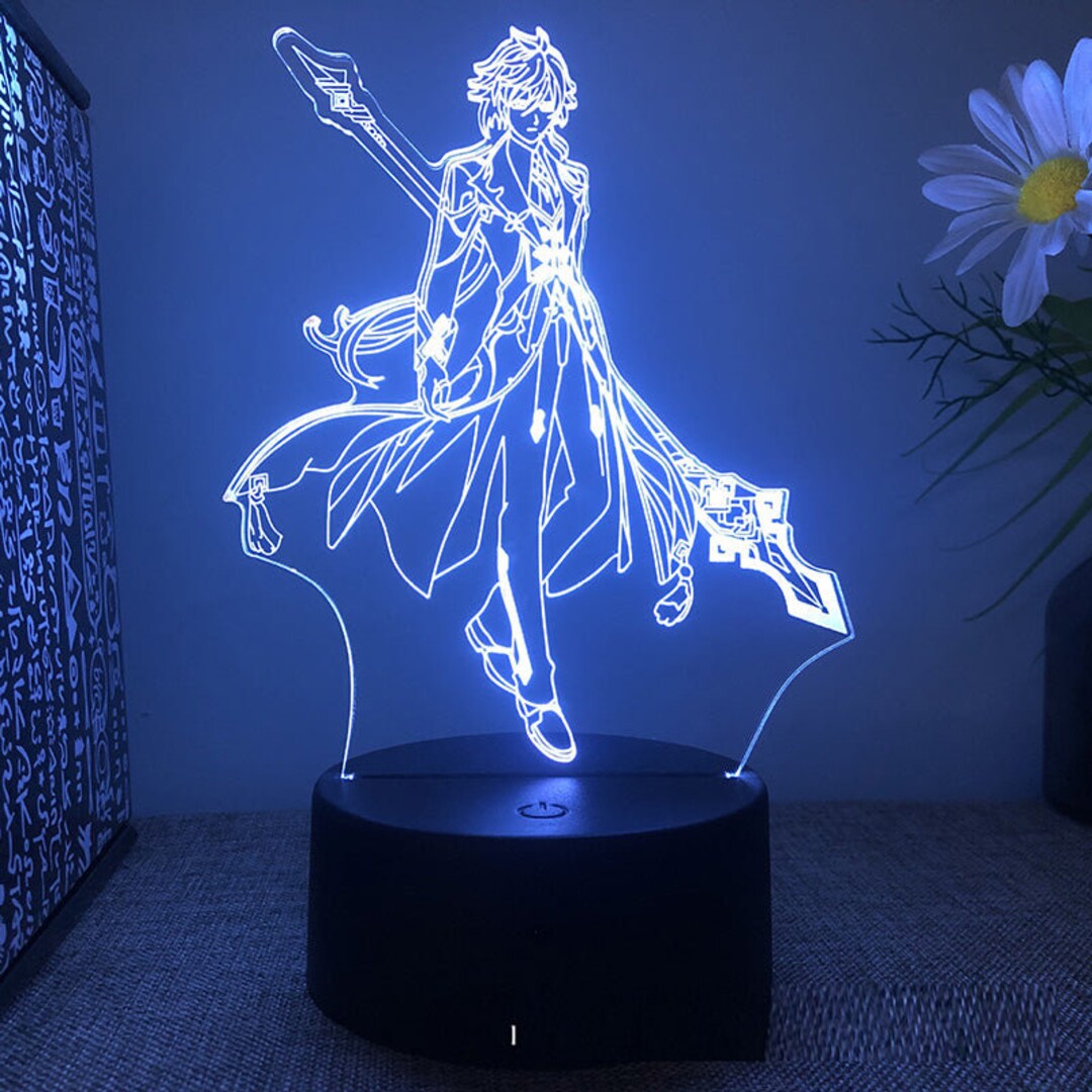 Genshin Impact Character LED gift Zhong Li Xiao Baal Hu Tao Yae Miko ...