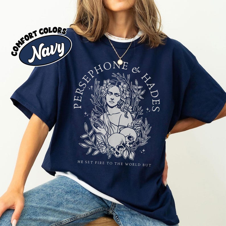 Hades and Persephone Comfort Color Shirt, Greek Mythology Tee, Vintage ...