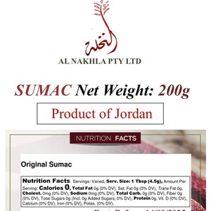 Organic Ground Sumac Quality Grade A, From Jordan Mountains . Home and ...