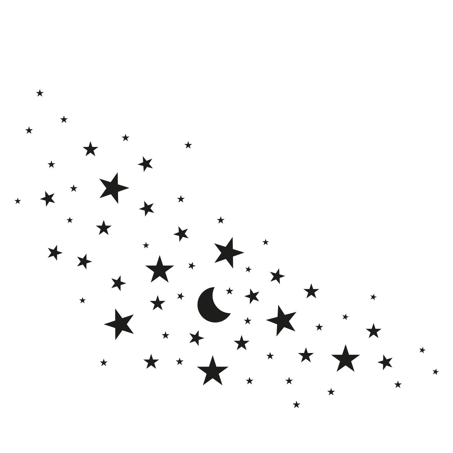 Celestial SVG Bundle Download Moon and Stars Clipart PNG Instant ...