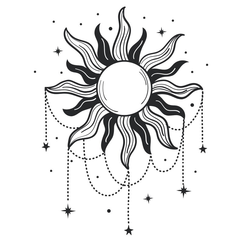 Celestial SVG Bundle Download Moon and Stars Clipart PNG Instant ...
