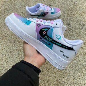 Custom AF1 Sneakers, Custom Air Force 1 Shoes,handmade ,cyberpunk ...