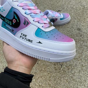 Custom AF1 Sneakers, Custom Air Force 1 Shoes,handmade ,cyberpunk ...