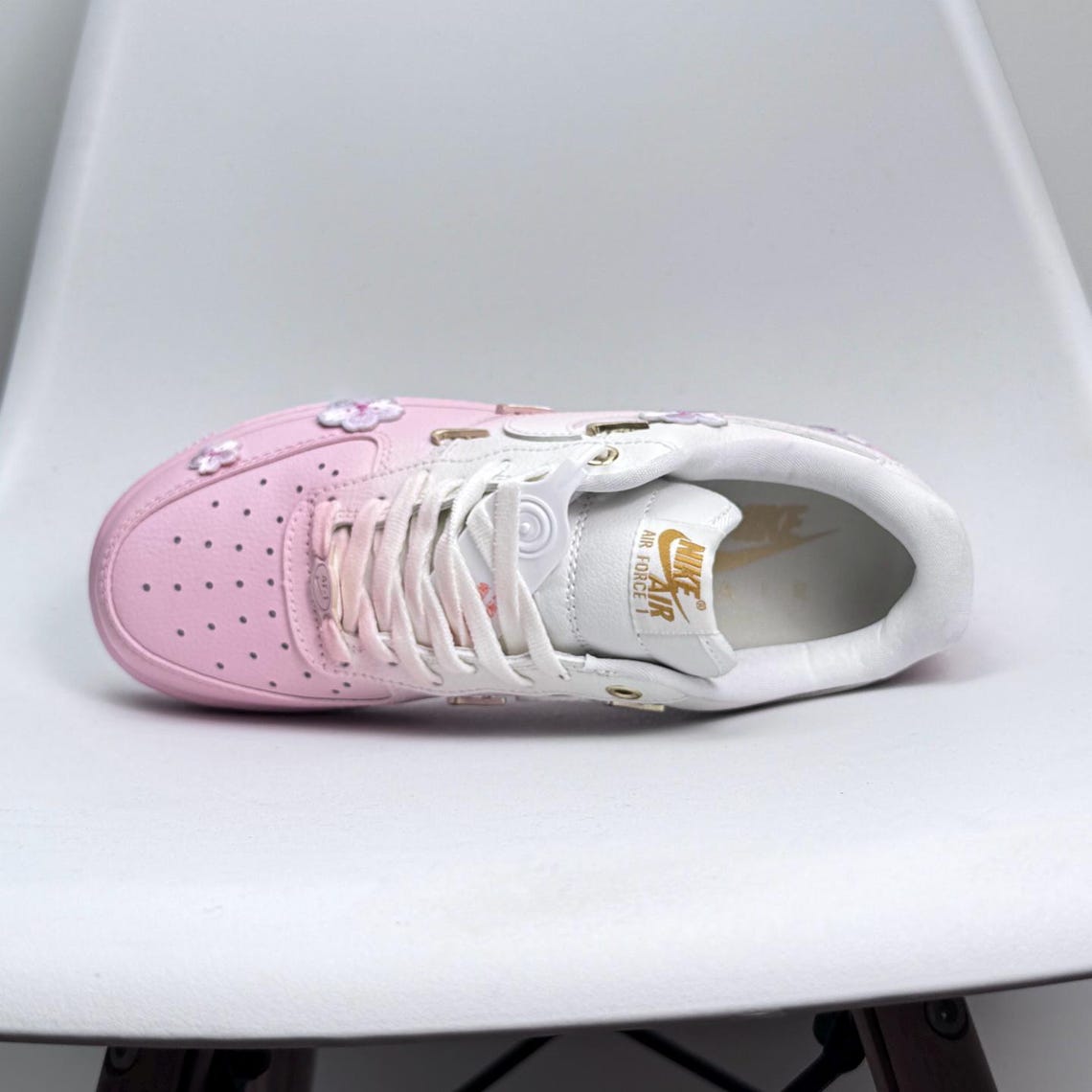 Custom AF1 Sneakers, Custom Air Force 1 Shoes, Handmade, Pink Drop ...