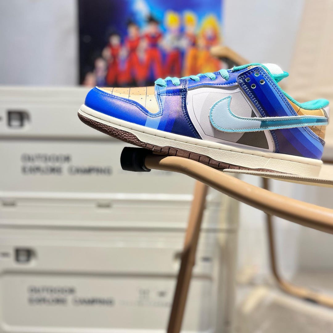 Custom Sneakers, Custom Dunk Sb Shoes, Handmade, Dragon Ball, Anime - Etsy