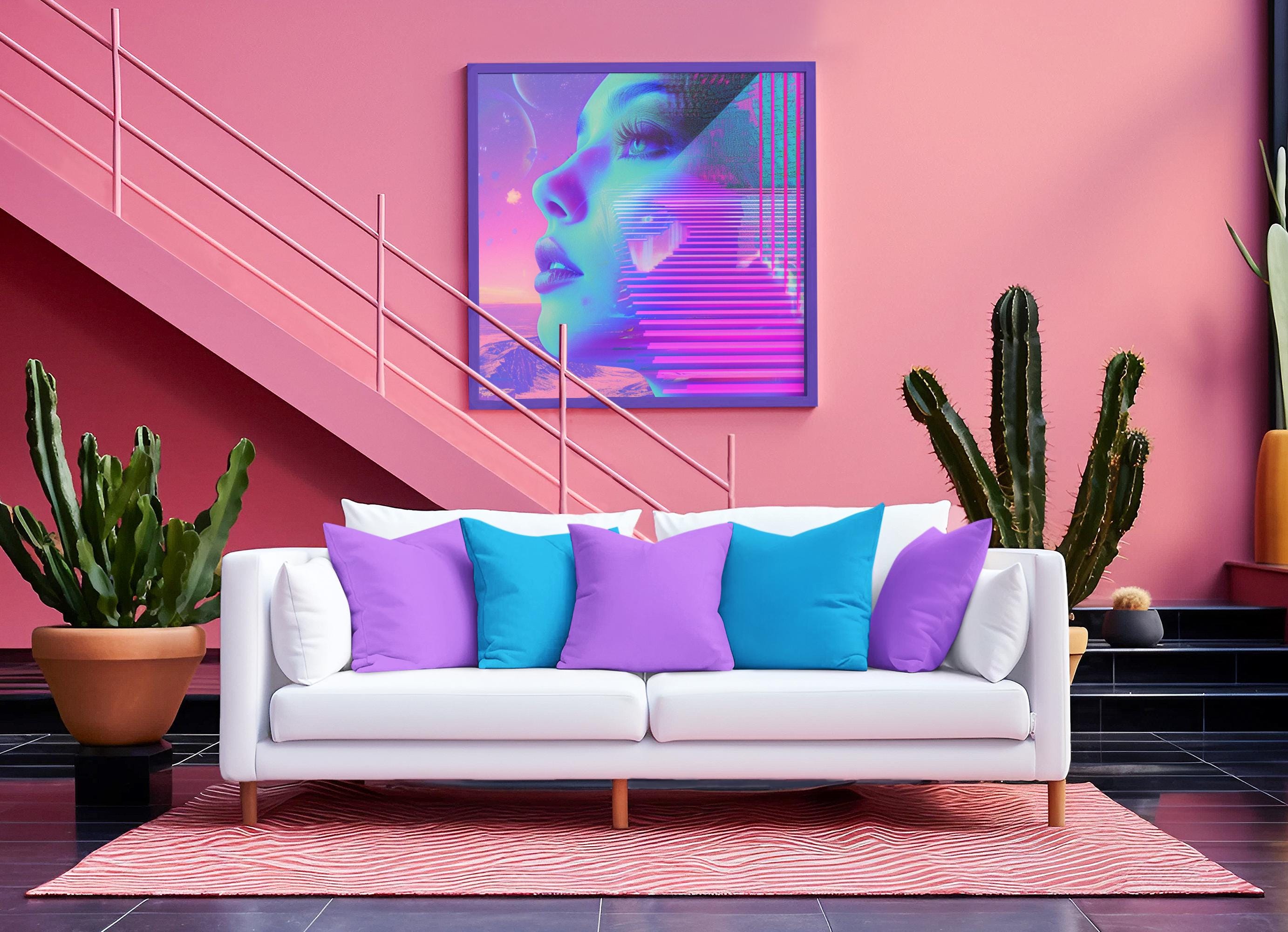 Vaporwave Girl | Cybercore | Webcore | Y2K Room Decor | Y2K Futurism ...