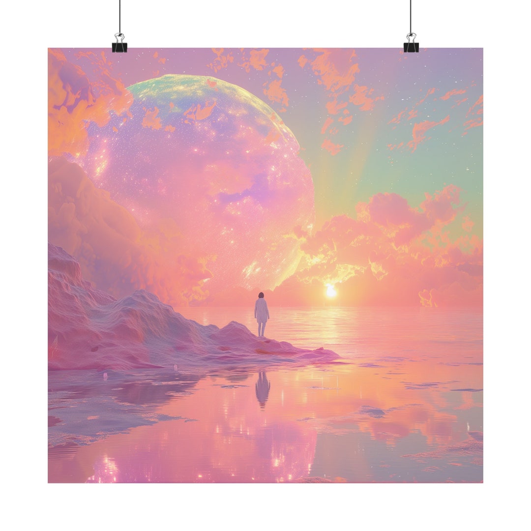 Pastel Wall Art Preppy Room Decor Dopamine Decor Dreamscape Dreamcore ...