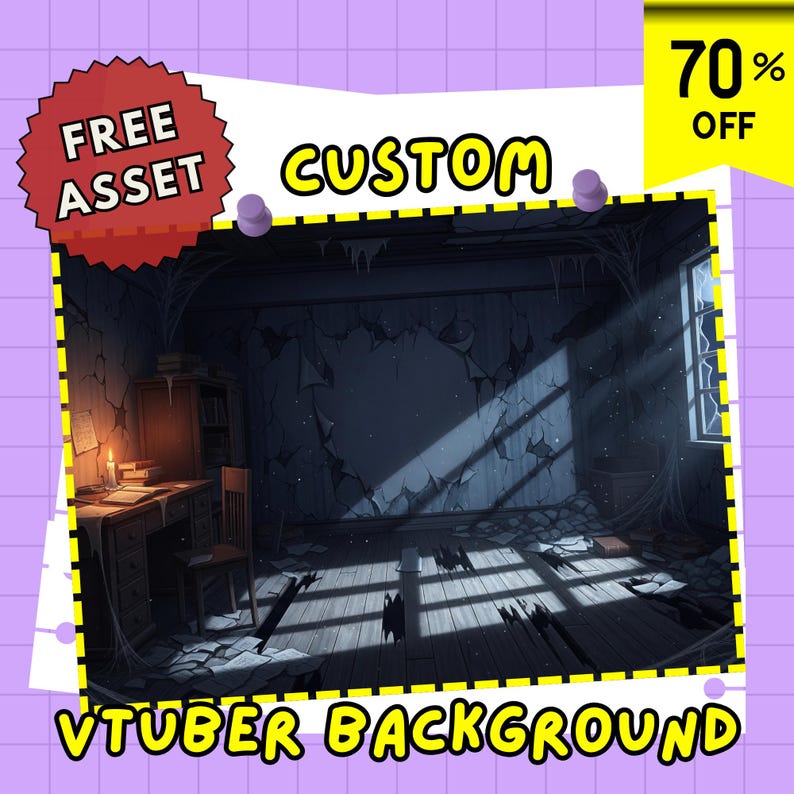 Custom Vtuber Background | Aesthetic Room for Streamers | Personalized ...