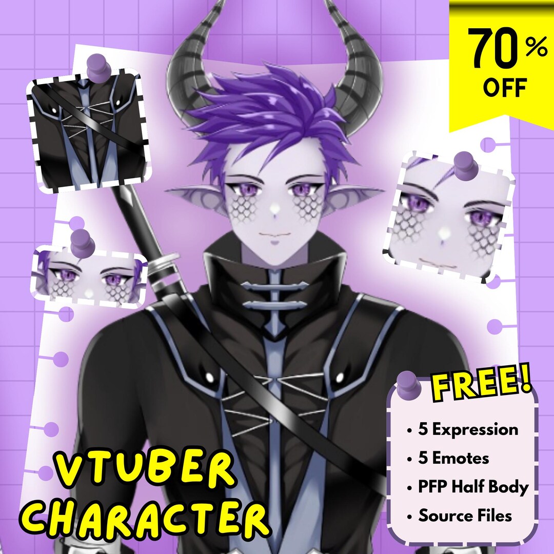 Custom Anime Vtuber Model Commission – Full Rigging & Assets - Etsy