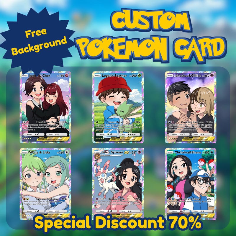 Custom Pet Pokémons Card - Etsy