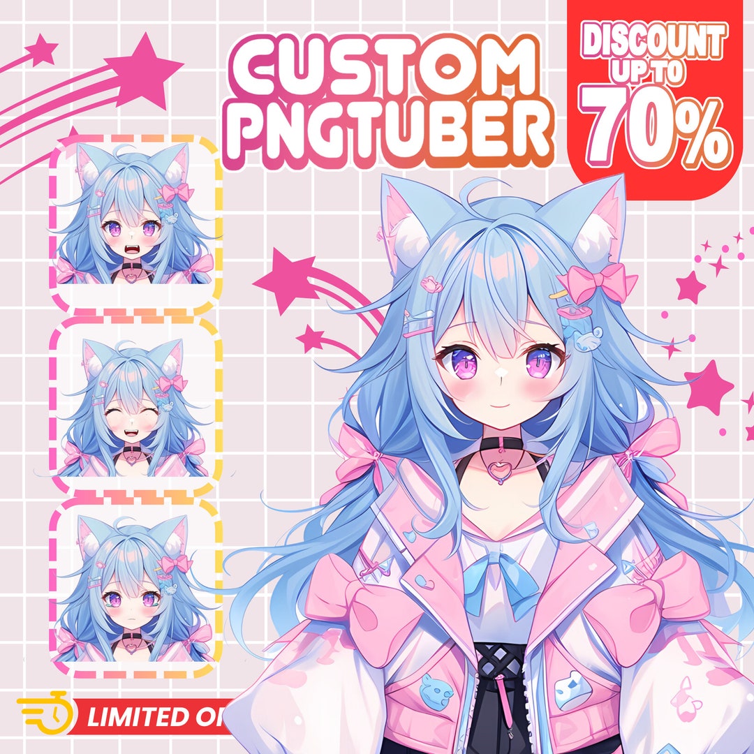 Custom Pngtuber, Pngtuber Character,pngtuber for Stream Twitch Youtube ...