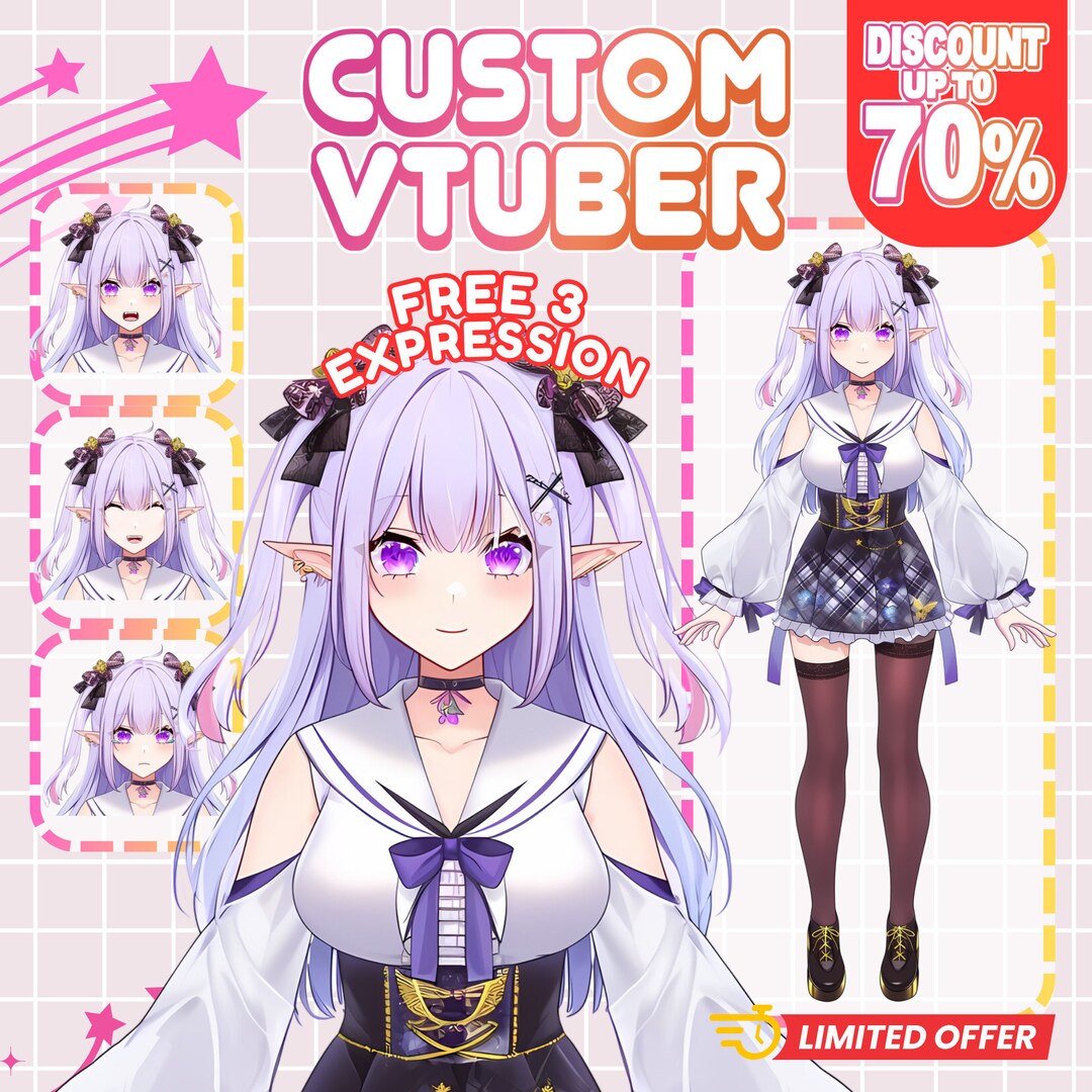 Modelo de rigging Vtuber Masculino ou feminino personalizado, rigging ...