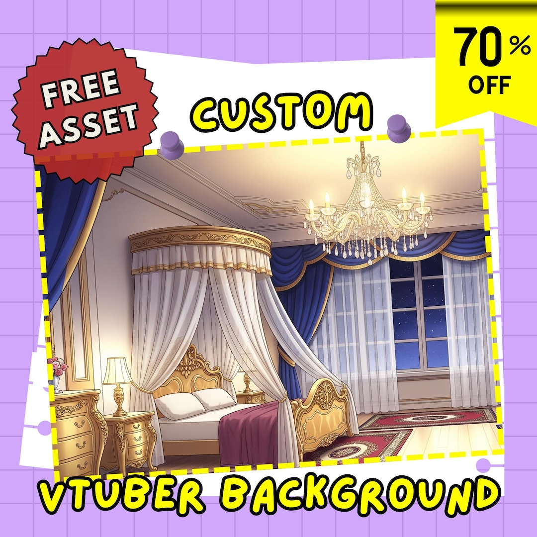 Custom Vtuber Background | Aesthetic Room for Streamers | Personalized ...