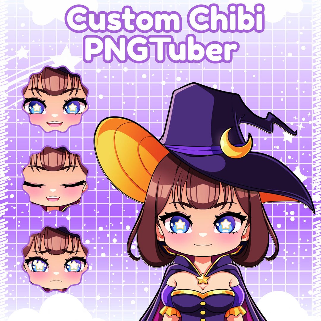 CUSTOM CHIBI PNGTUBER, Pngtuber Model, Veadotube Pngtuber, Pngtuber ...