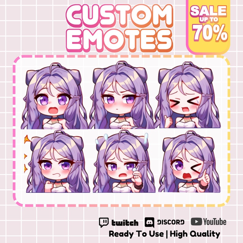 Custom Twicth Emotes, Kick Emotes, Pet Emotes, Anime Emote, Chibi Emote ...