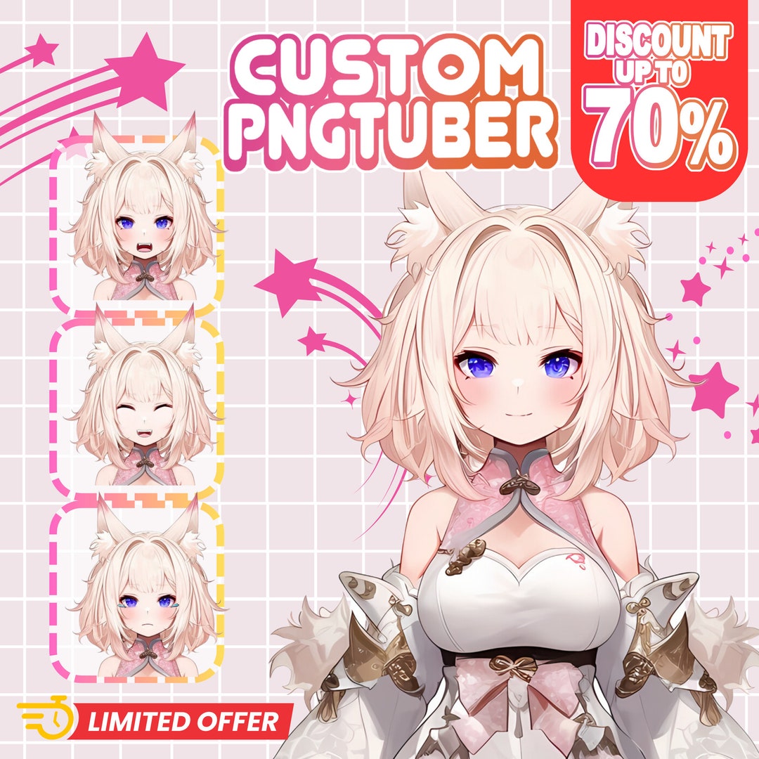 CUSTOM PNGTUBER, Pngtuber, Veadotube Pngtuber, Pngtuber Plush, Cute ...