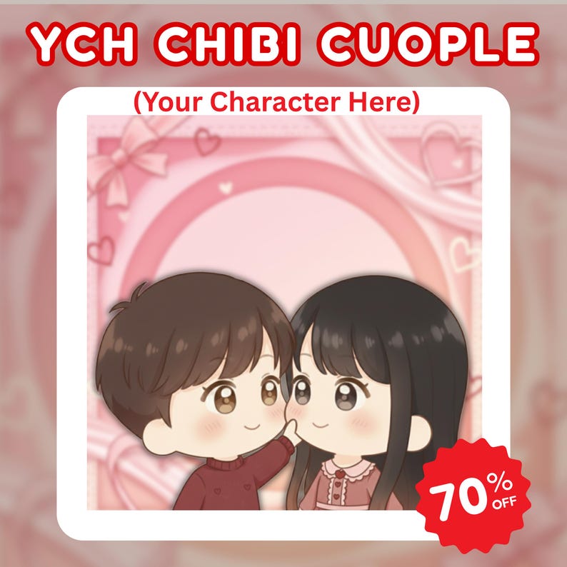 Custom Chibi Couple Illustration | Valentine Anime Portrait - Etsy UK