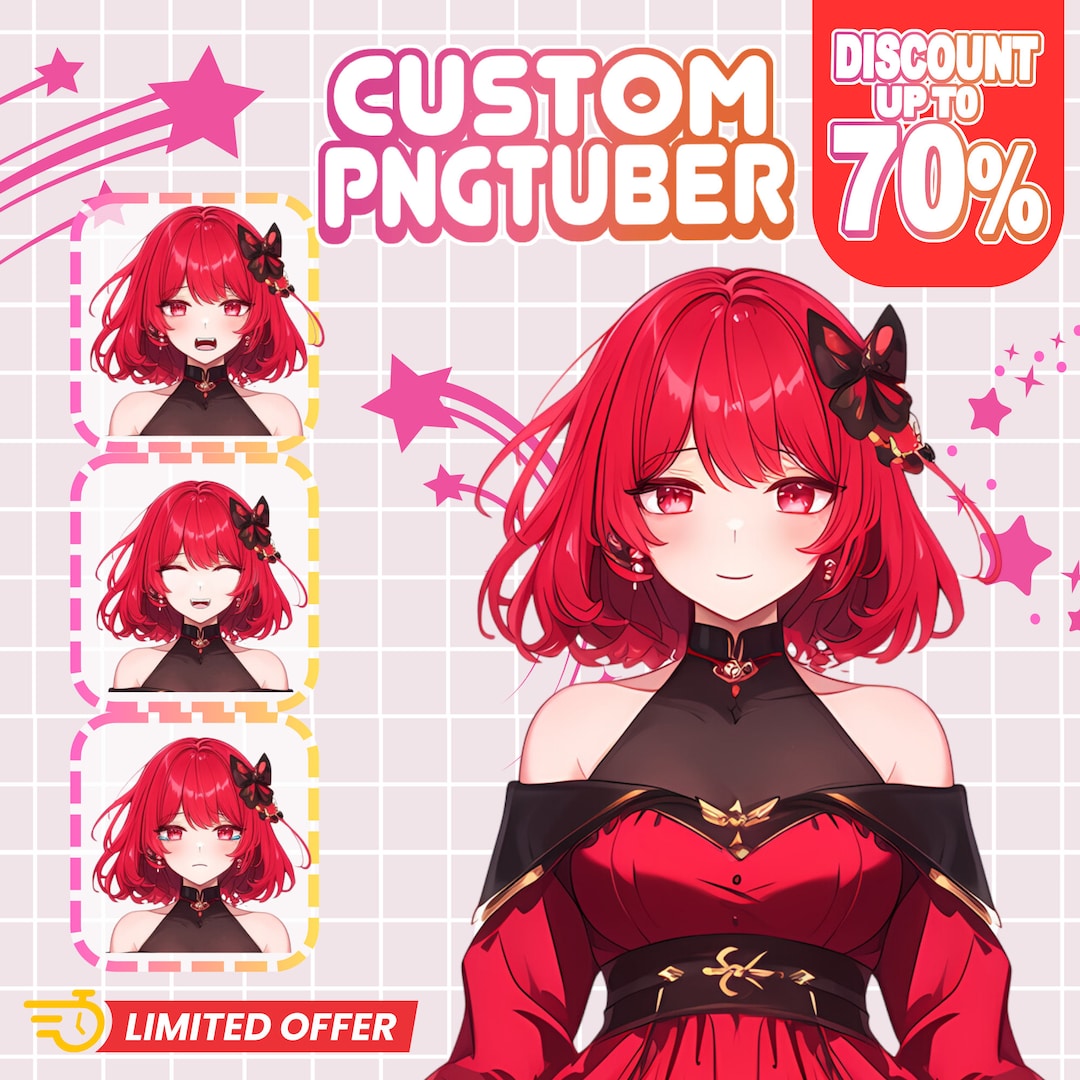 Custom Pngtuber Character, Pngtuber Design, Pngtuber, Live2d Commission ...