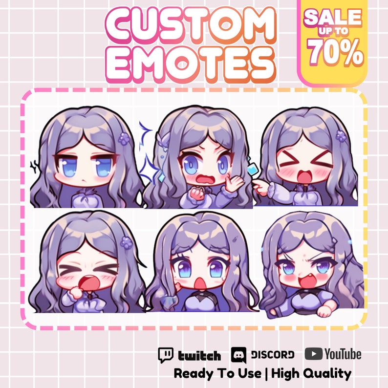 Custom Twicth Emotes, Kick Emotes, Pet Emotes, Anime Emote, Chibi Emote ...