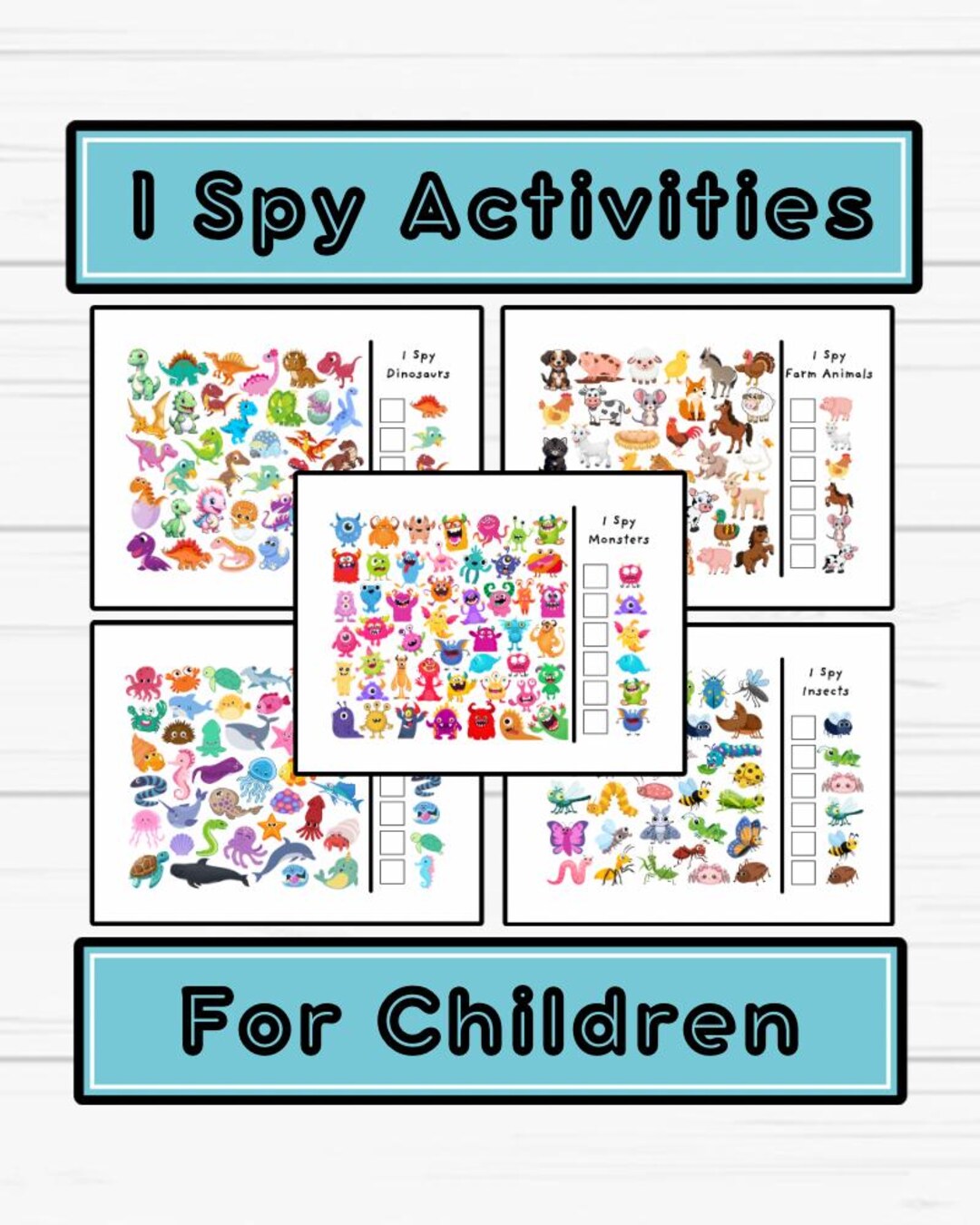 I Spy Activities | Set of 5 | Learning Activities for Children ...
