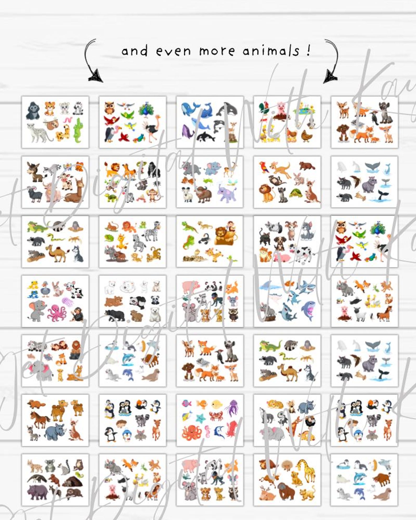 Animal Habitat Activity: Printable Learning Backgrounds (digital ...