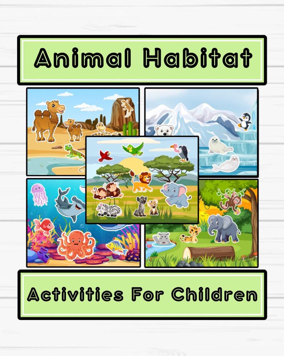 Animal Habitat Activity | Animal Activity | Learning Activities for ...