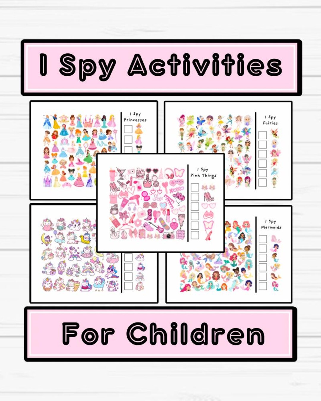 I Spy Activities | Set of 5 | Learning Activities for Children ...