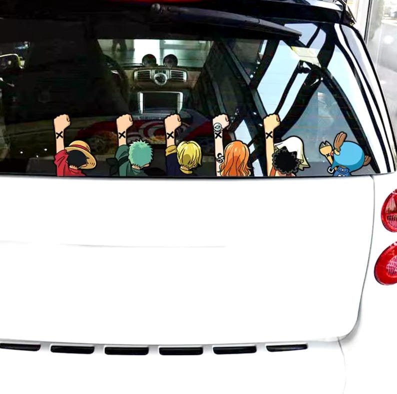 Straw Hat Crew Luffy Zoro Sanji Usopp Nami Chopper One Piece Decal ...