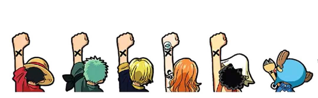 Straw Hat Crew Luffy Zoro Sanji Usopp Nami Chopper One Piece Decal ...