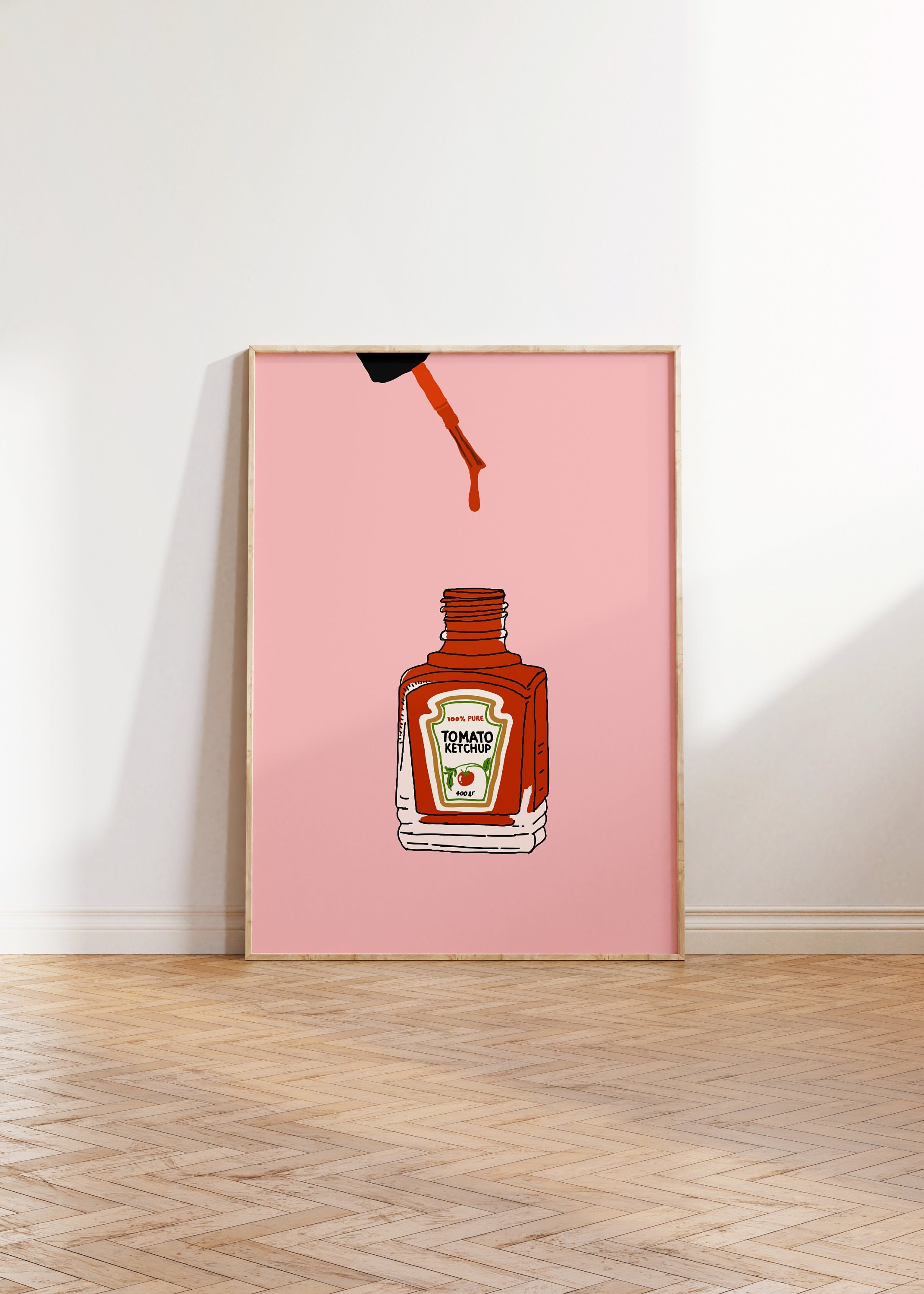 Ketchup Poster Coquette Room Decor Retro Trendy Wall Art Digital ...