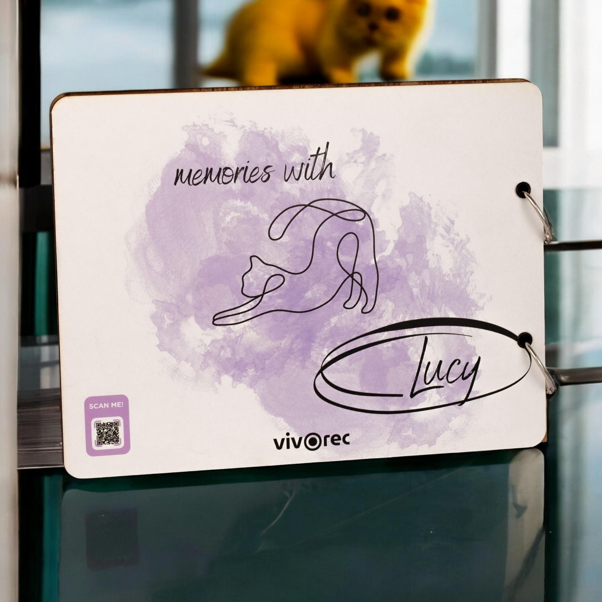 Personalized Cat Memory Scrapbook, Custom Photo Album, Cat Keepsake ...