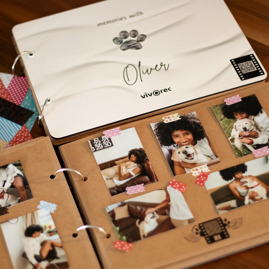 Customize Pet Memorial Photo Album, Dog Memory Book, Photo Album for ...