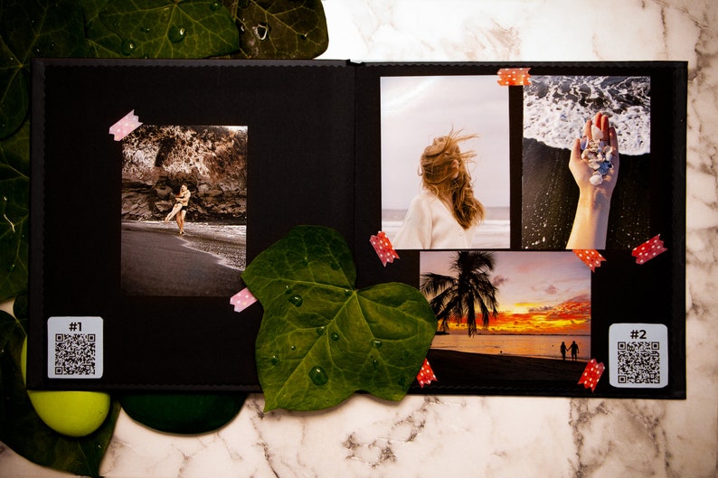 Our Adventure Book, Modern QR Codes Birthday Album, Travel Photo Album ...