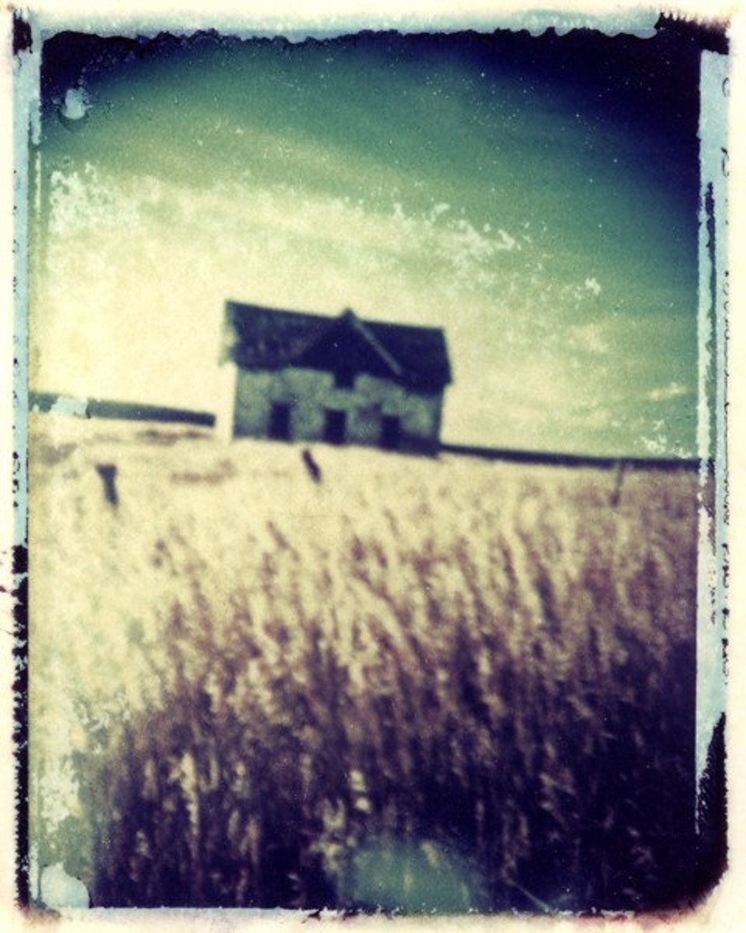 Vacant – Vintage Farmhouse Polaroid Transfer Photograph - Etsy