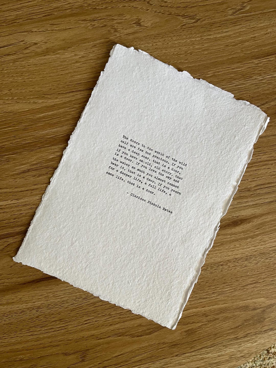 Custom Hand Typed Typewriter Print - Poem, Lyric, Quote - Personalised ...