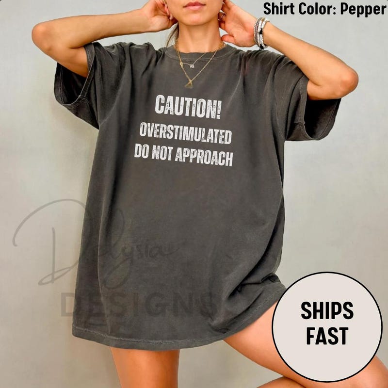 Overstimulated Sign - Etsy