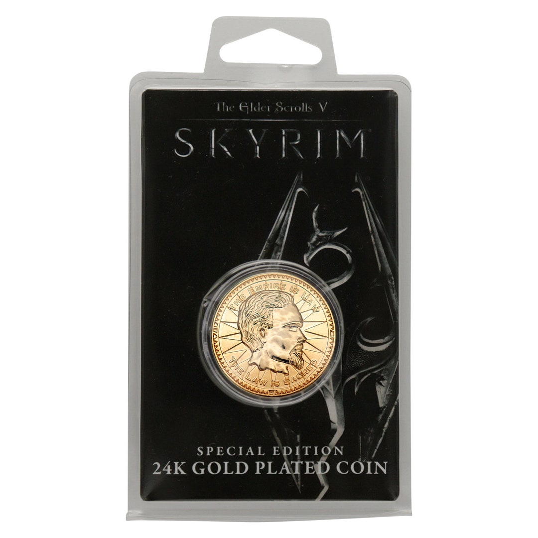 The Elder Scrolls V: Skyrim 24k Replica Septim Collectible Coin - Etsy
