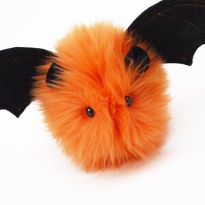 Stuffed Bat Stuffed Animal Cute Plush Toy Bat Luna the Orange Bat ...