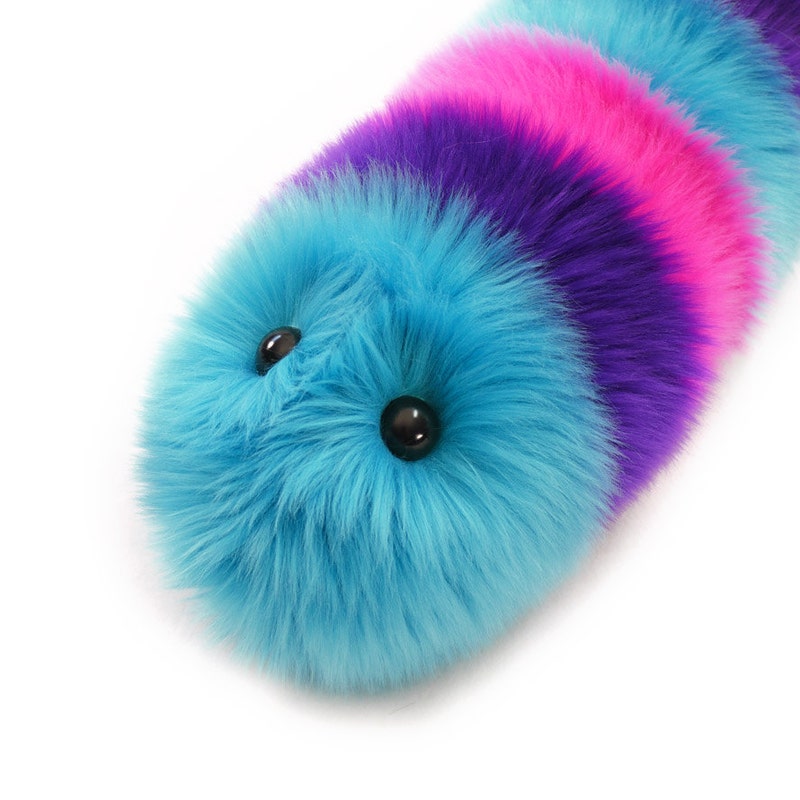 Fuzzy Worm Toys - Etsy