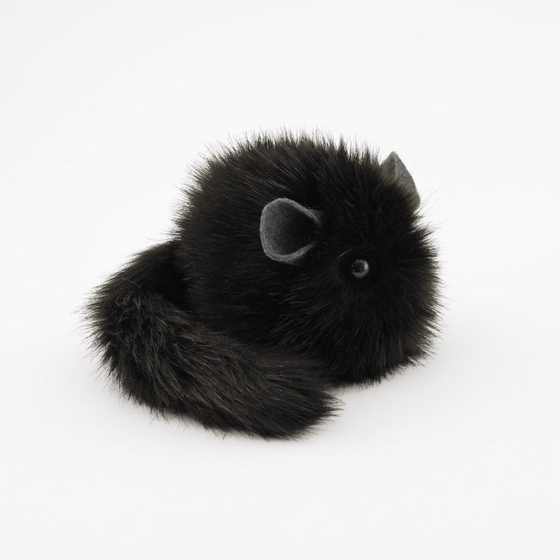 Stuffed Chinchilla Plush Toy Stuffed Animal Fuzziggles Ebony - Etsy
