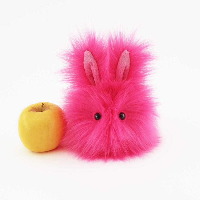 Hot Pink Easter Bunny Stuffed Animal Cute Plush Toy Petunia | Etsy
