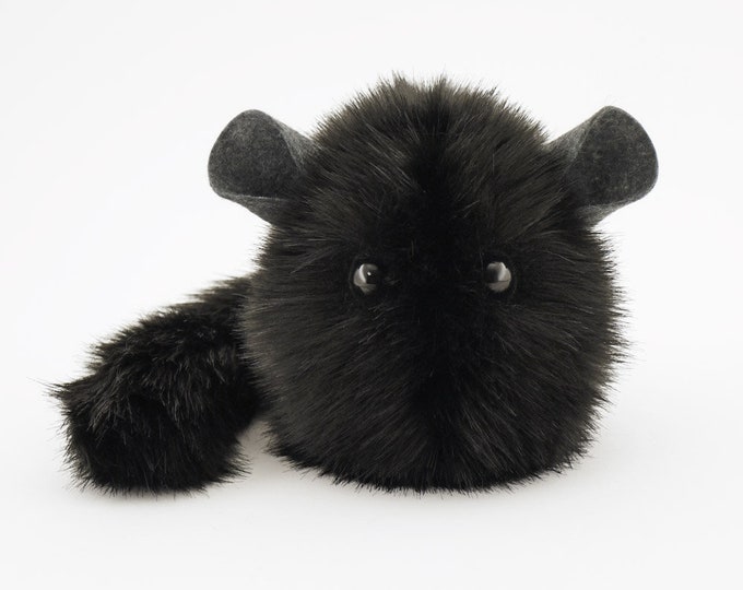 Stuffed Chinchilla Plush Toy Stuffed Animal Fuzziggles Ebony - Etsy
