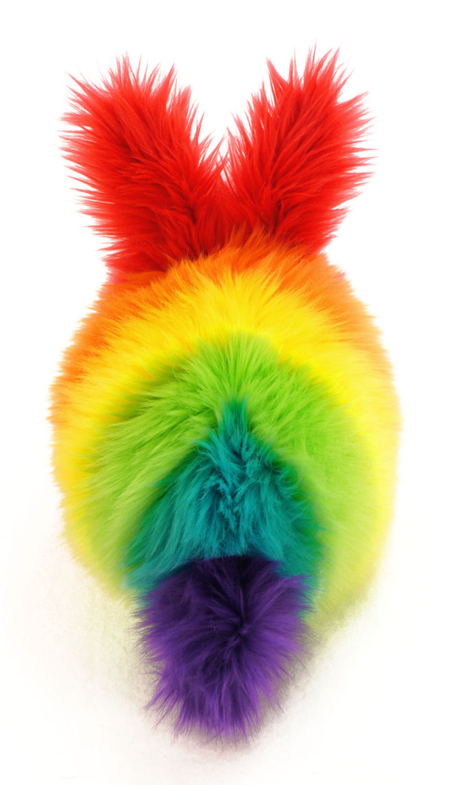 Rainbow Stuffed Bunny Cute Stuffed Animal Plush Toy Bow the - Etsy